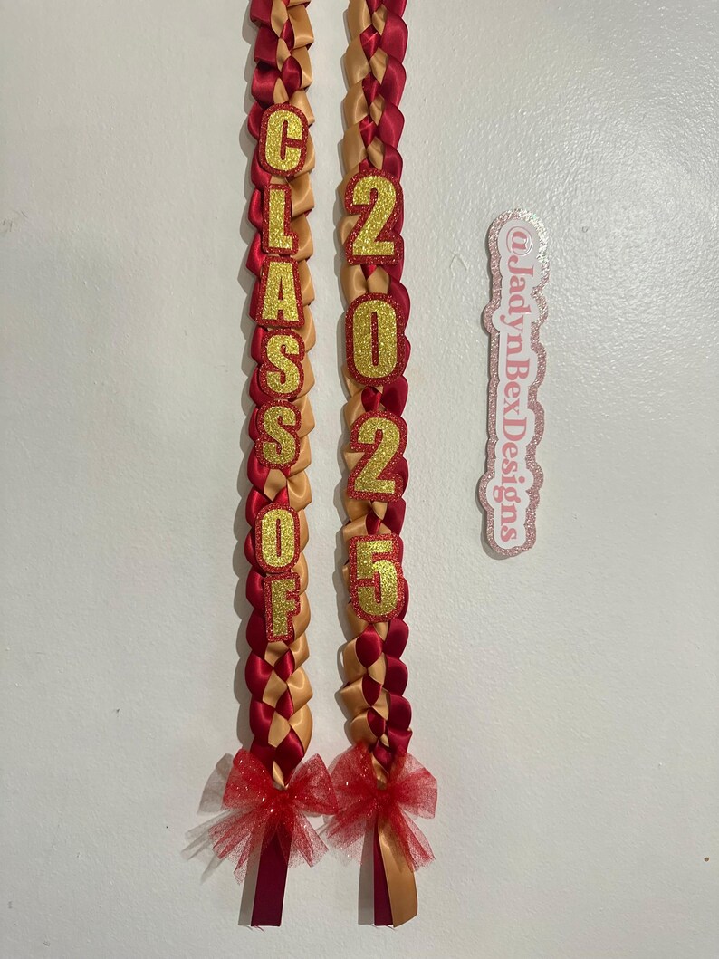 Red and Gold Graduation Lei - Etsy