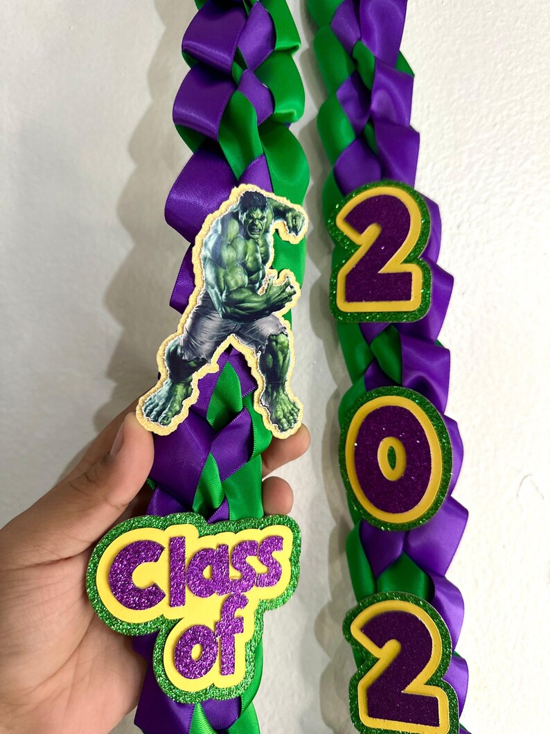 The Hulk/marvel 2025 Graduation Lei - Etsy