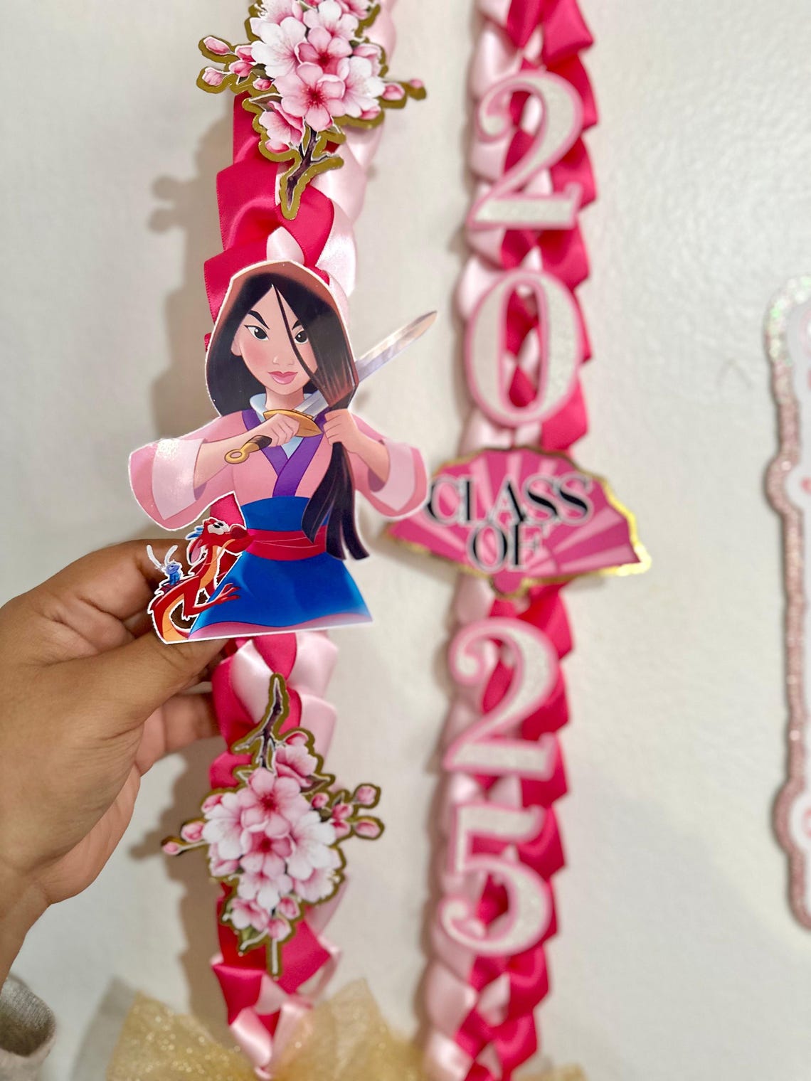 Mulan Princess 2025 Graduation Lei - Etsy