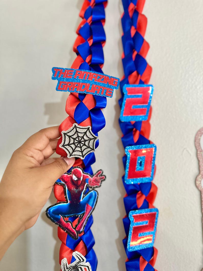 The Amazing Graduate Spiderman Inspired Graduation Lei - Etsy