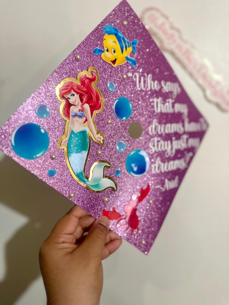 Ariel/the Little Mermaid Graduation Cap Topper - Etsy