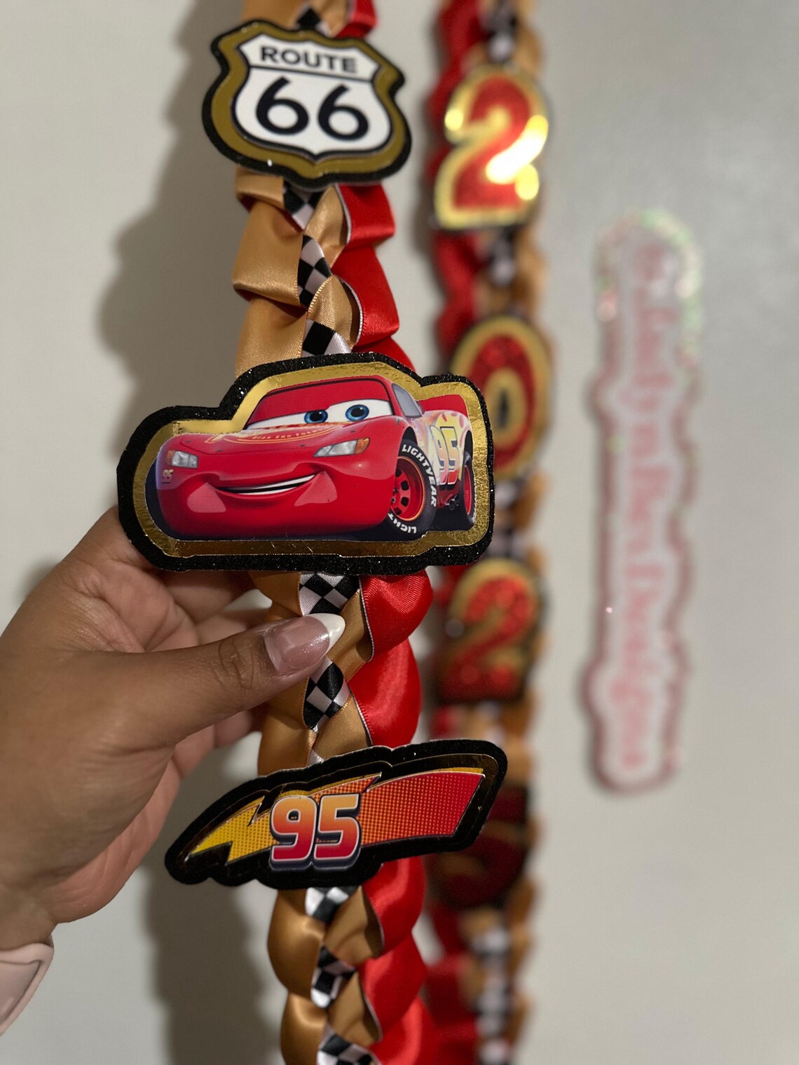 Lightning Mcqueen Graduation Lei 2025 - Etsy