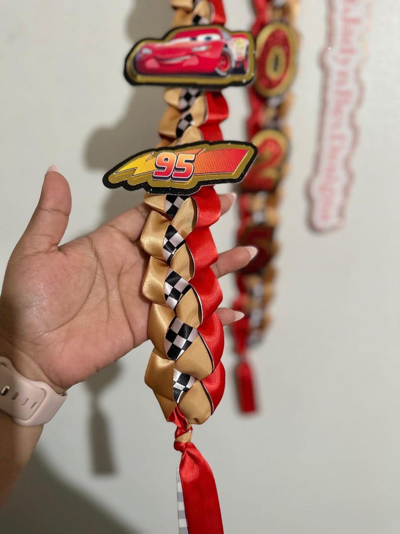 Lightning Mcqueen Graduation Lei 2025 - Etsy