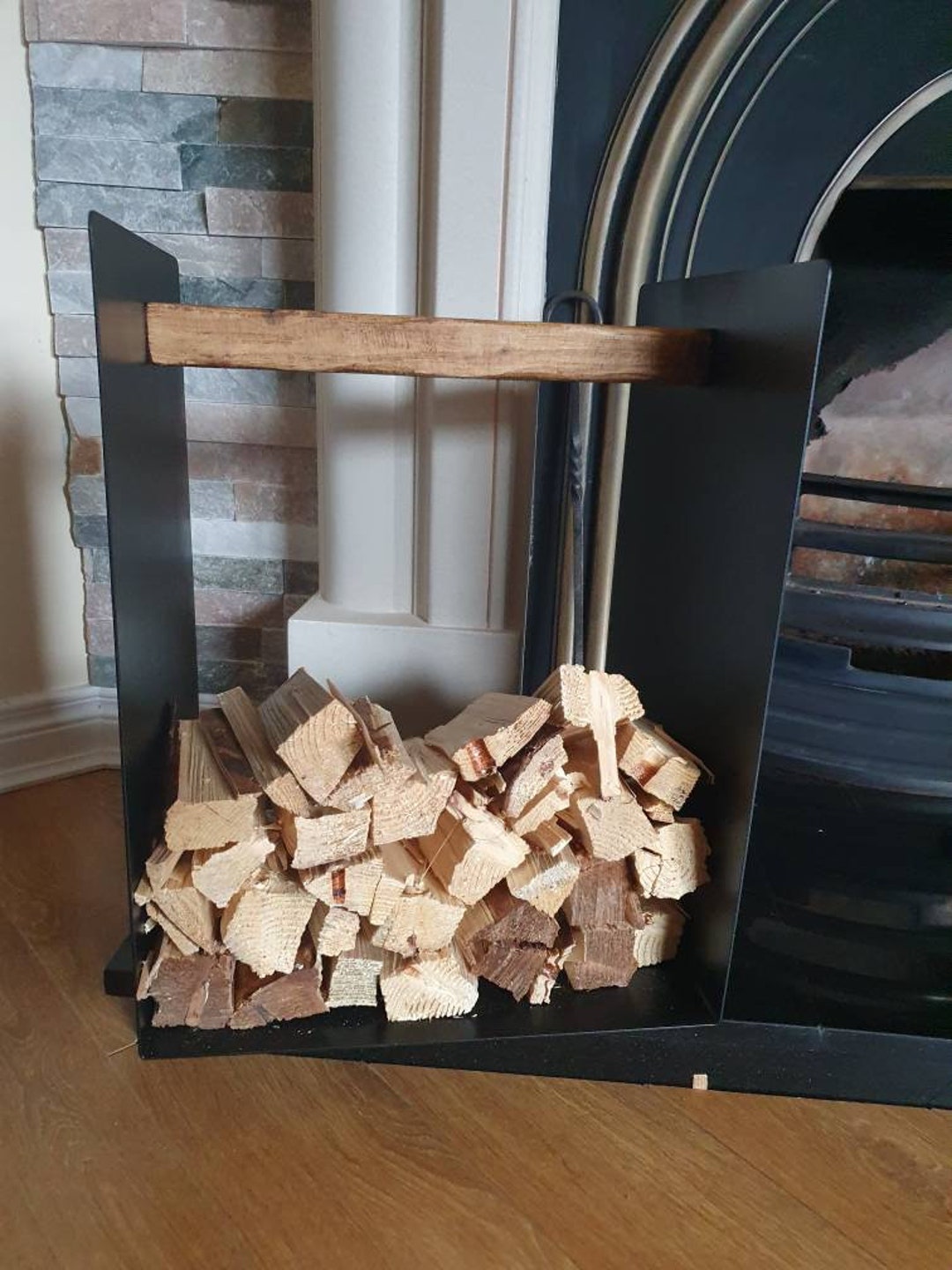 Handcrafted Log and Kindling Holder, Fireplace Decor - Etsy UK