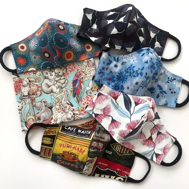 Fabric Face Mask Etsy
