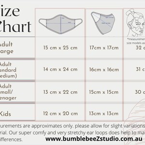 Australian Reusable Cloth Face Masks. Comfortable Ear Loops. 3-layers W ...