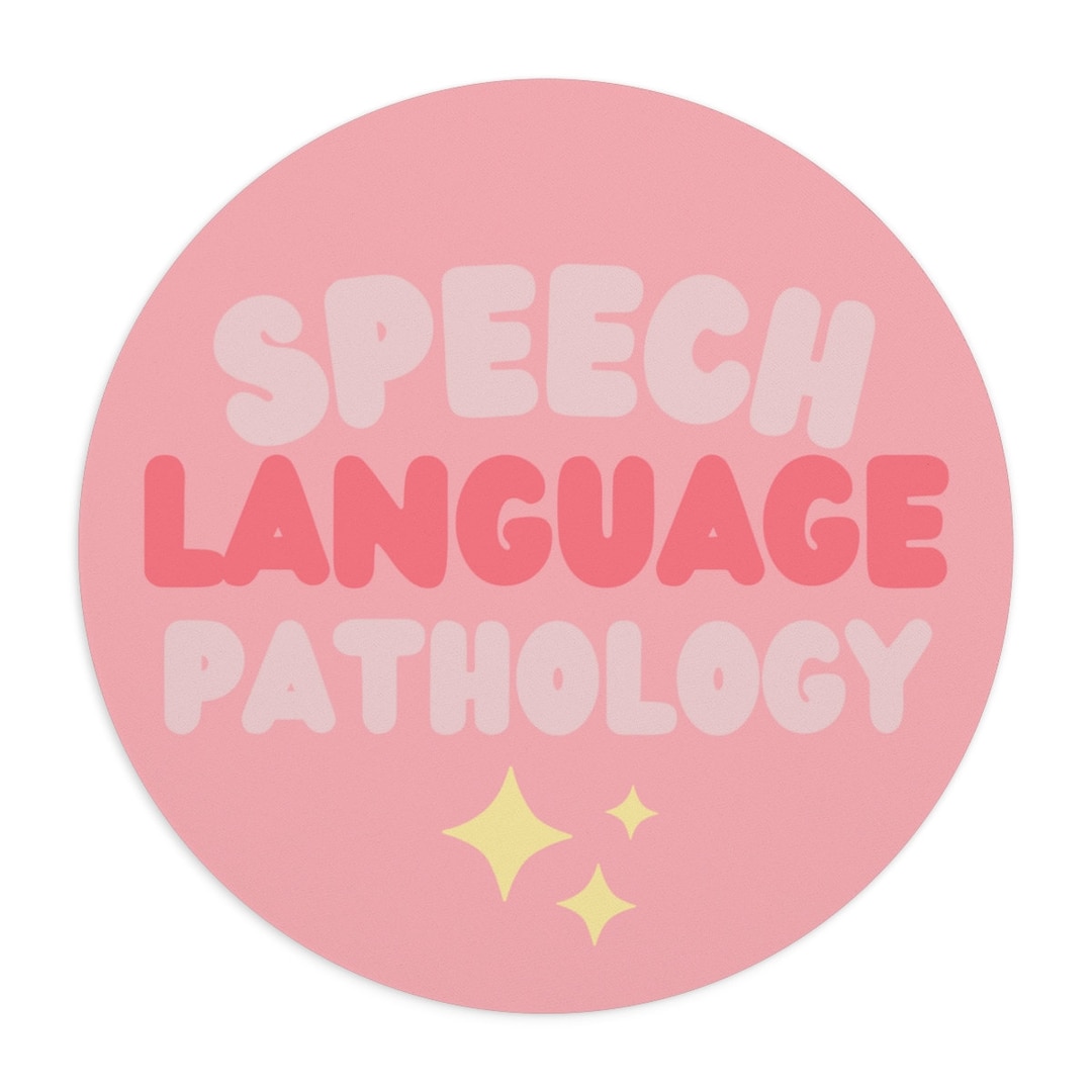 Speech Language Pathology Pink Block Mouse Pad - Etsy