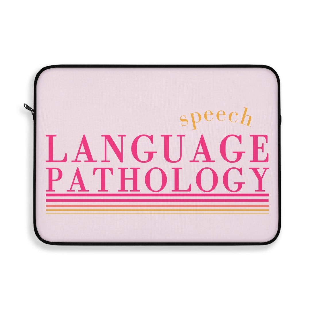 Speech Pathology Pink Lines Laptop Sleeve - Etsy