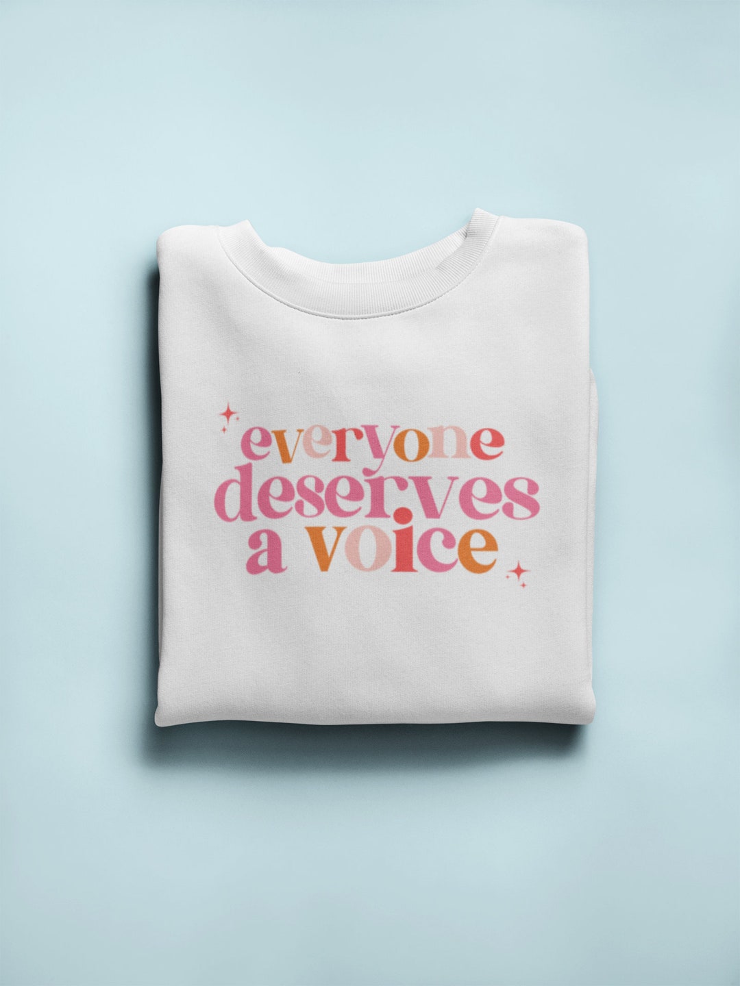 SLP Crew- Everyone Deserves a Voice Pink Color Block - Etsy