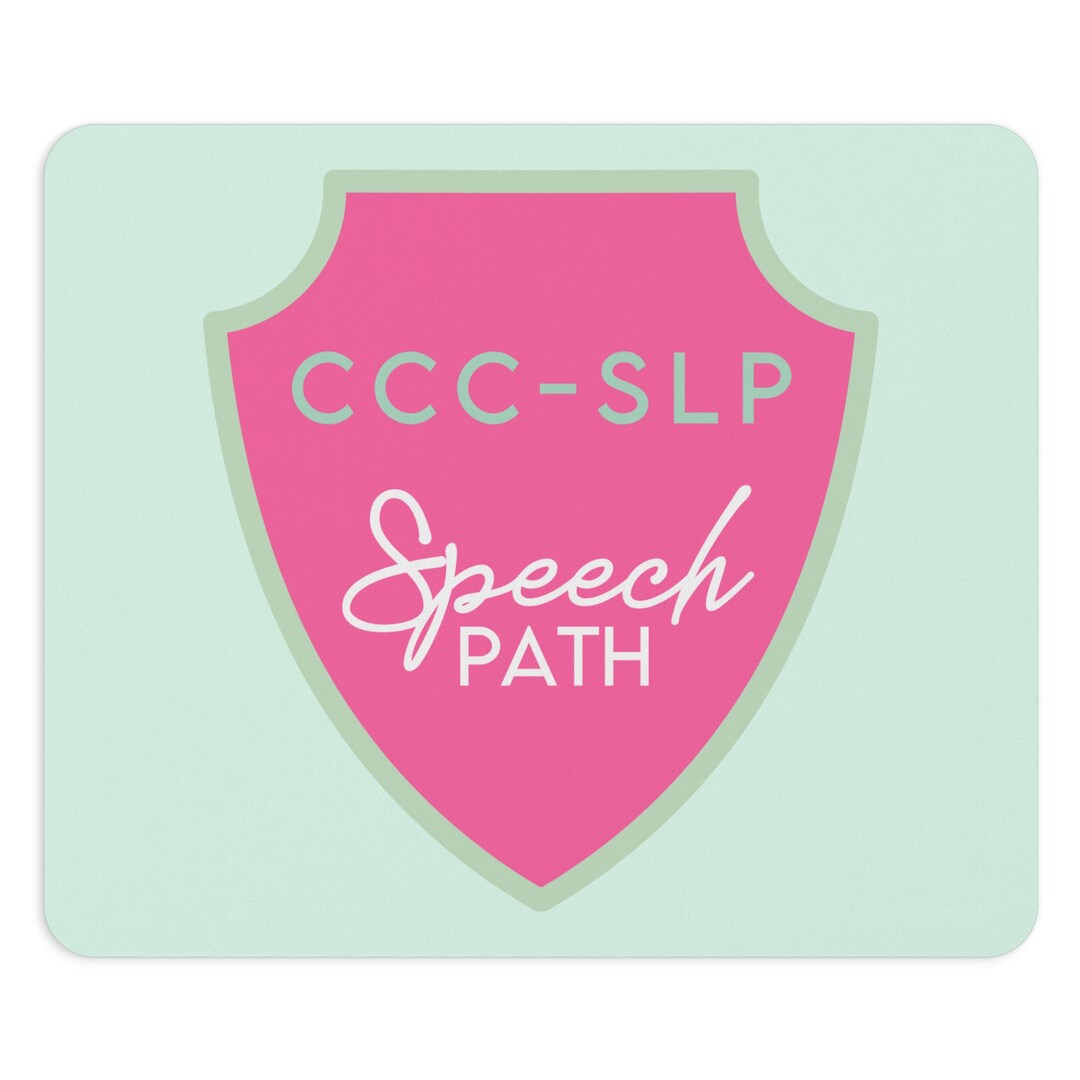 Ccc Speech Path Badge Mousepad - Etsy