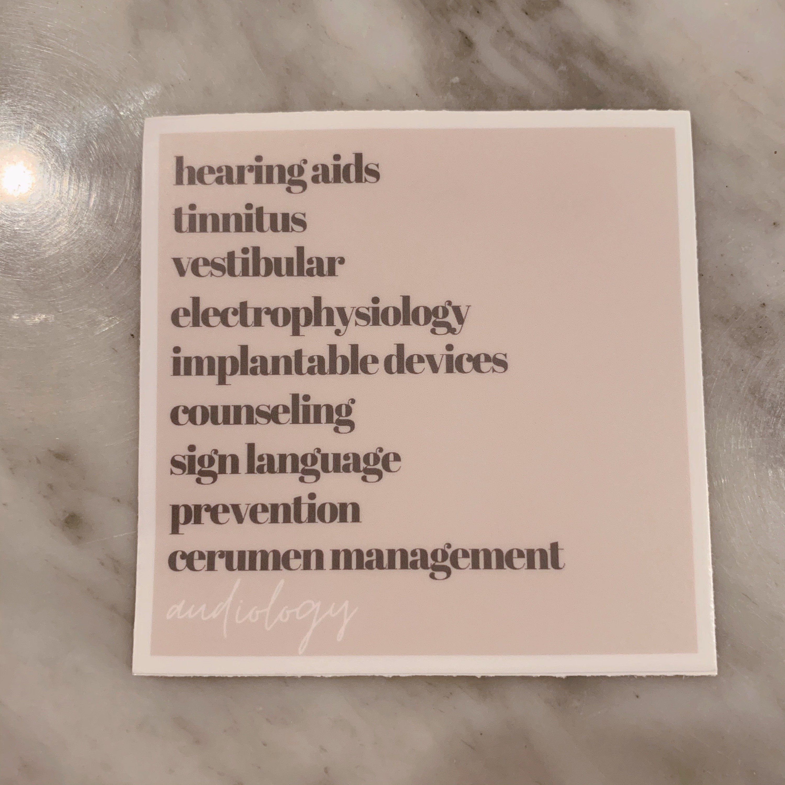 Audiology Scope of Practice Sticker Neutral - Etsy Canada