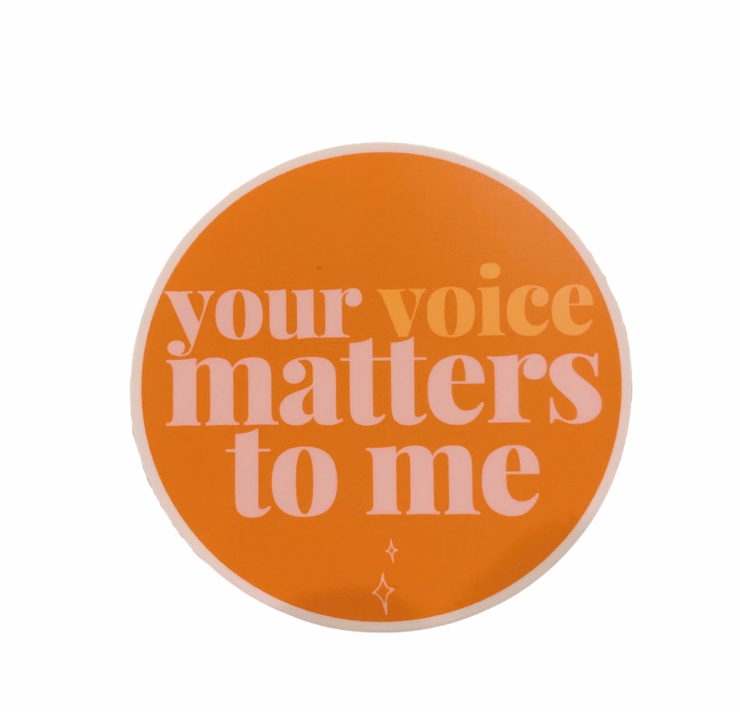 SLP Sticker - “your Voice Matters to Me” - Etsy
