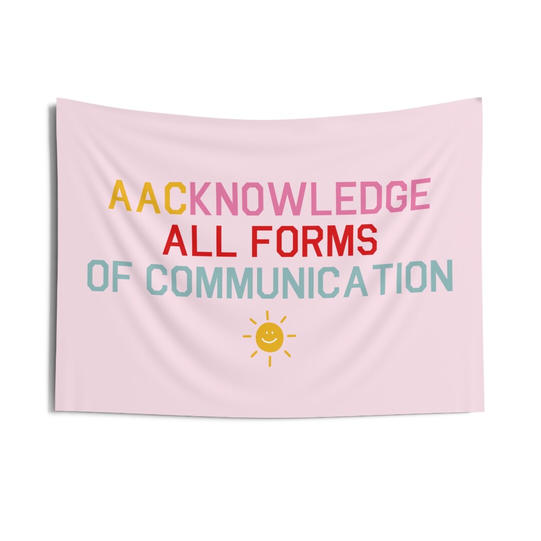 Aacknowledge All Forms of Communication Wall Tapestry - Etsy