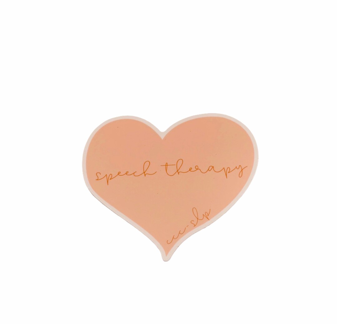 SLP Sticker - Heart With Credentials - Etsy