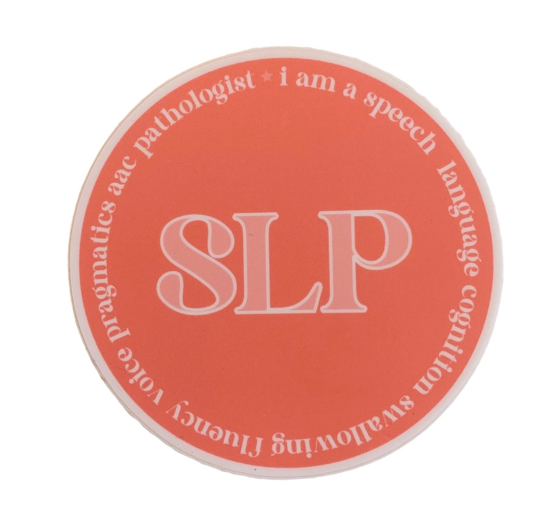 SLP Sticker - Scope of Practice Pink Circle - Etsy