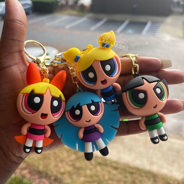 Powerpuff Girls Keychain - Etsy