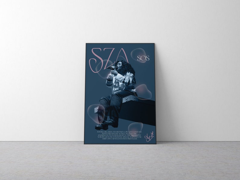 SZA SOS Album Poster, Digital Download, Music Poster, Room Decor, Gift ...