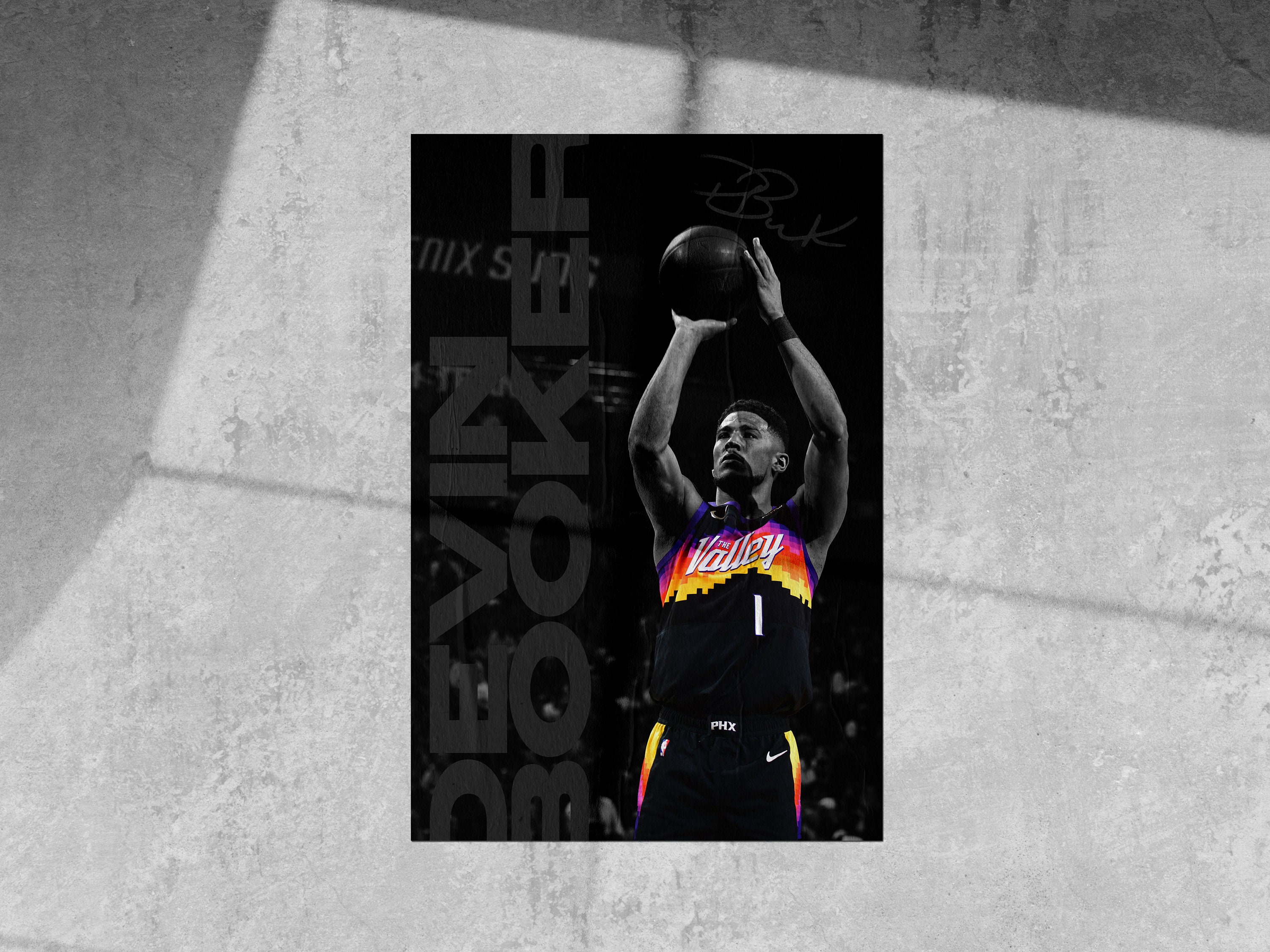 Devin Booker Poster, Digital Download, NBA Poster, Room Decor, Gift for ...