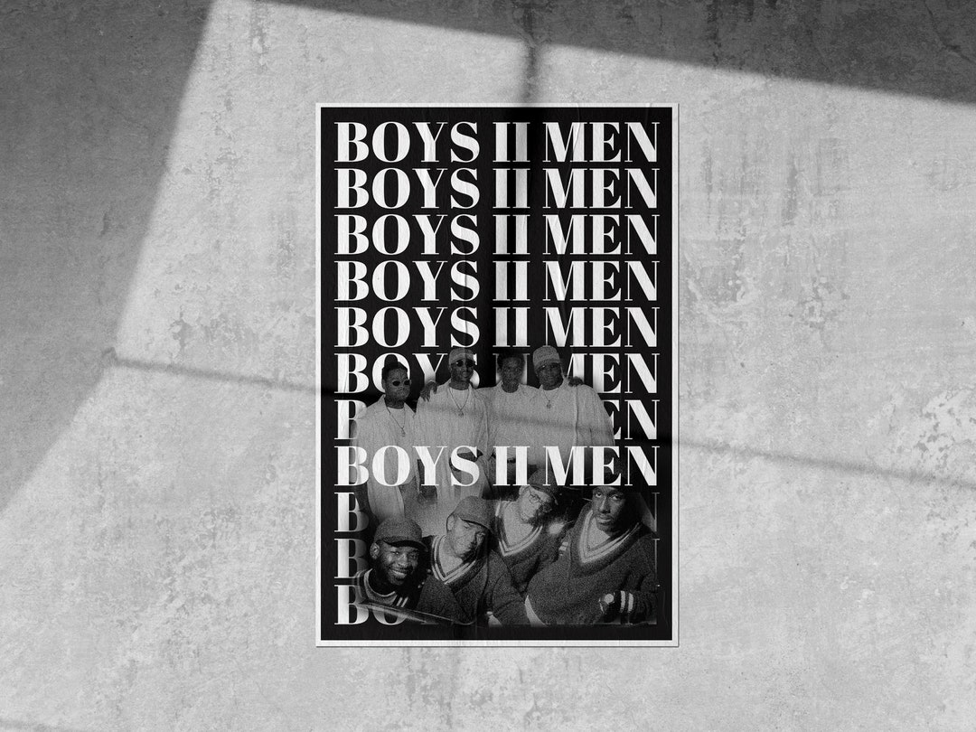 Boys II Men Poster, Digital Download, Room Art, Music Poster, Gift for ...