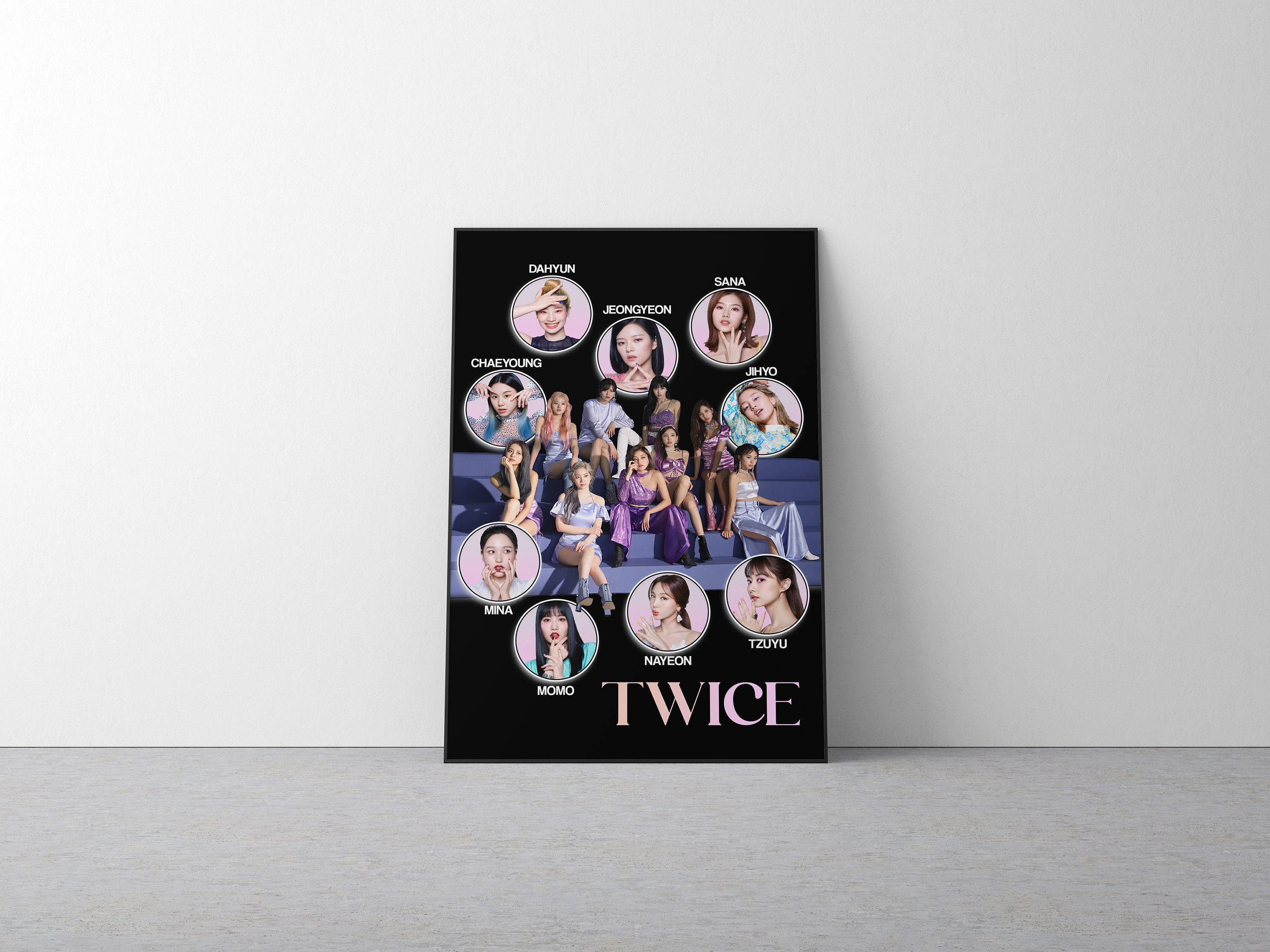 Twice Collage Poster, Digital Download, Room Art, Music Poster, Gift ...