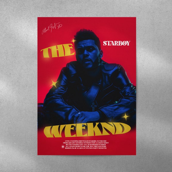The Weeknd Starboy Poster - Etsy