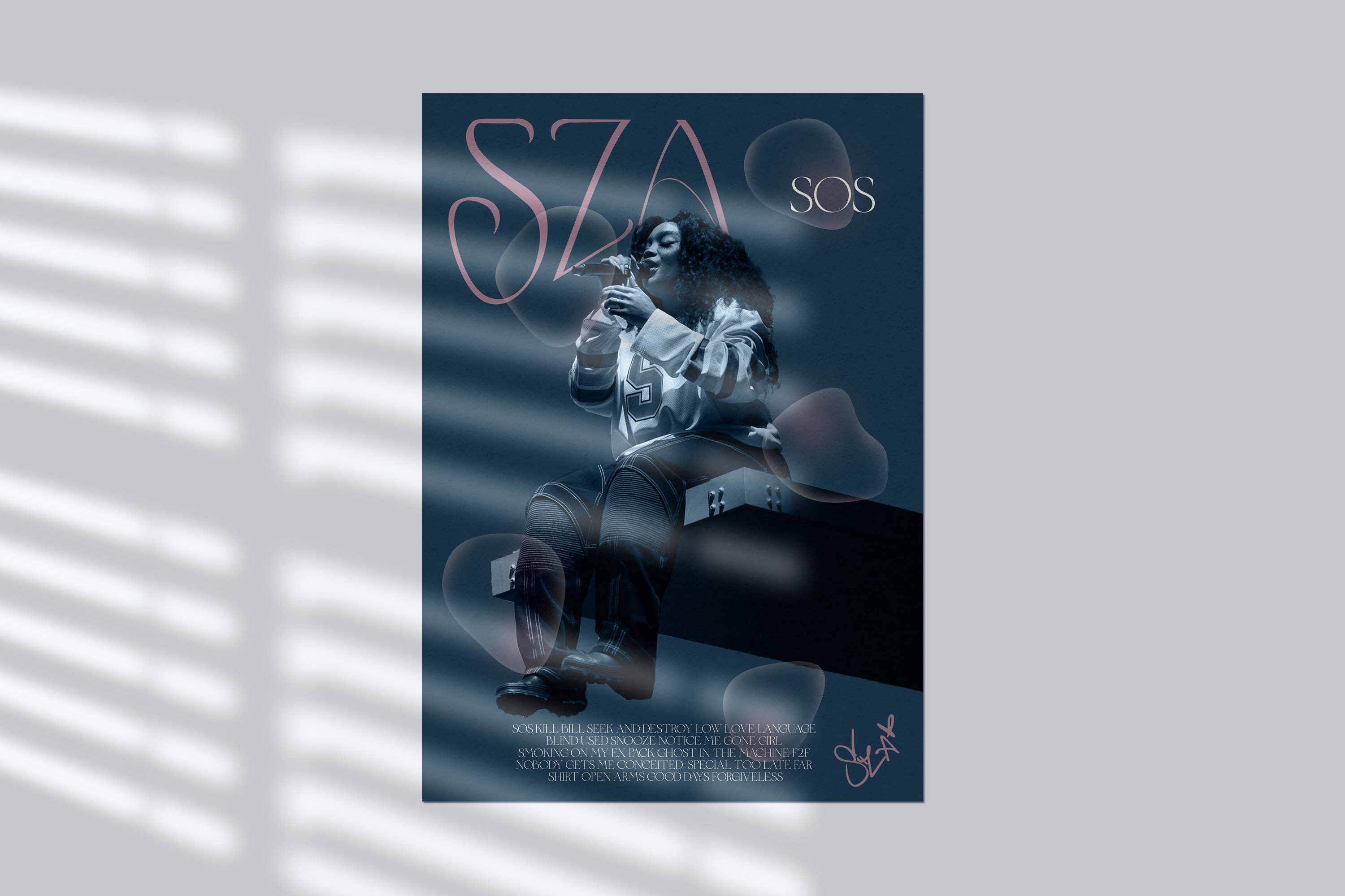 SZA SOS Album Poster, Digital Download, Music Poster, Room Decor, Gift ...