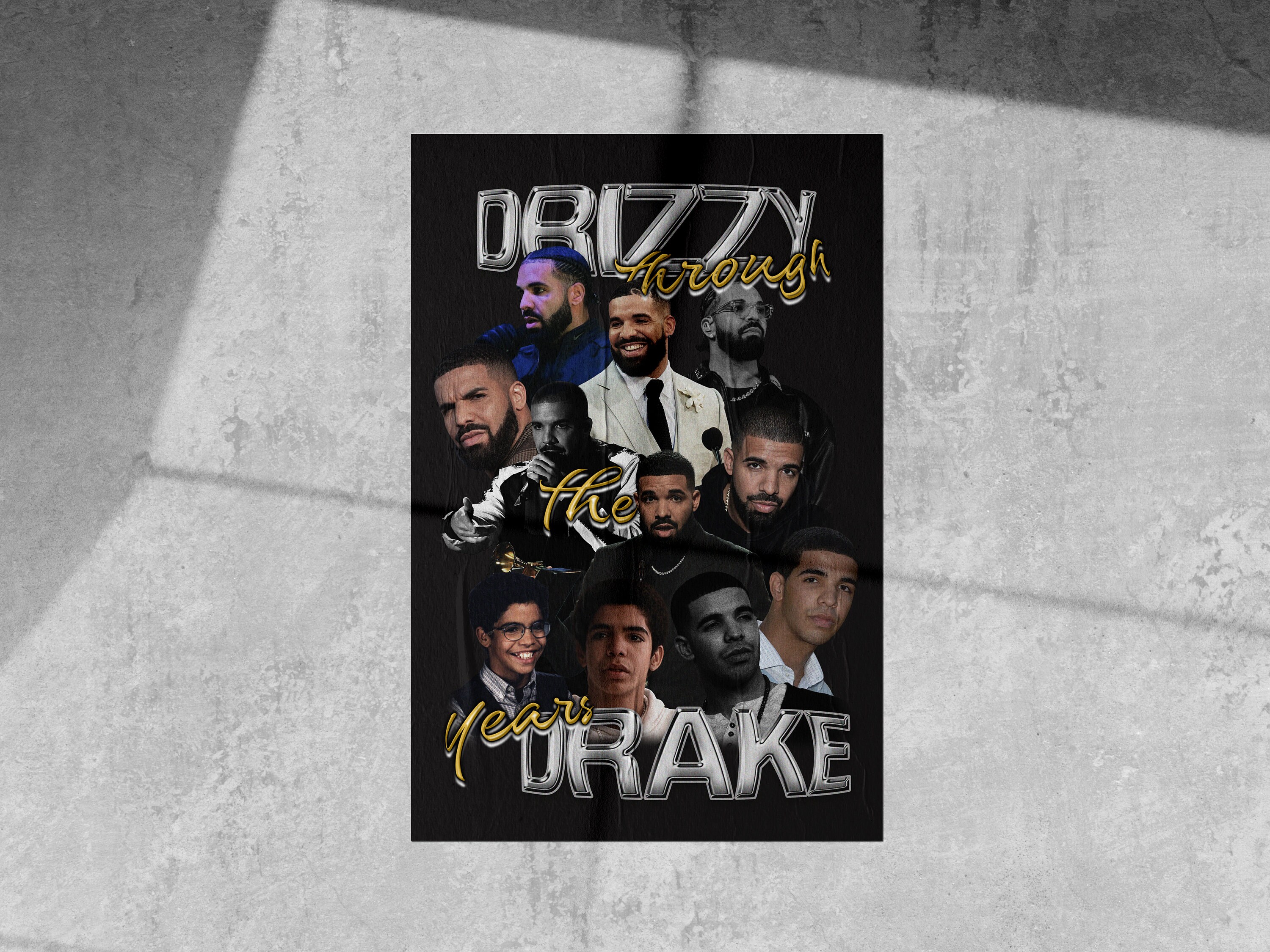 Drake Through the Years Poster Digital Download Room Art - Etsy