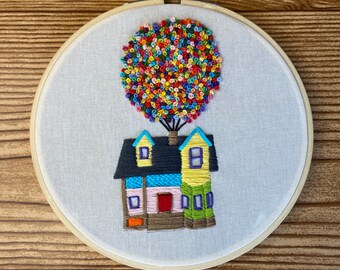 Up Disney Pixar Hand Embroidery - Etsy