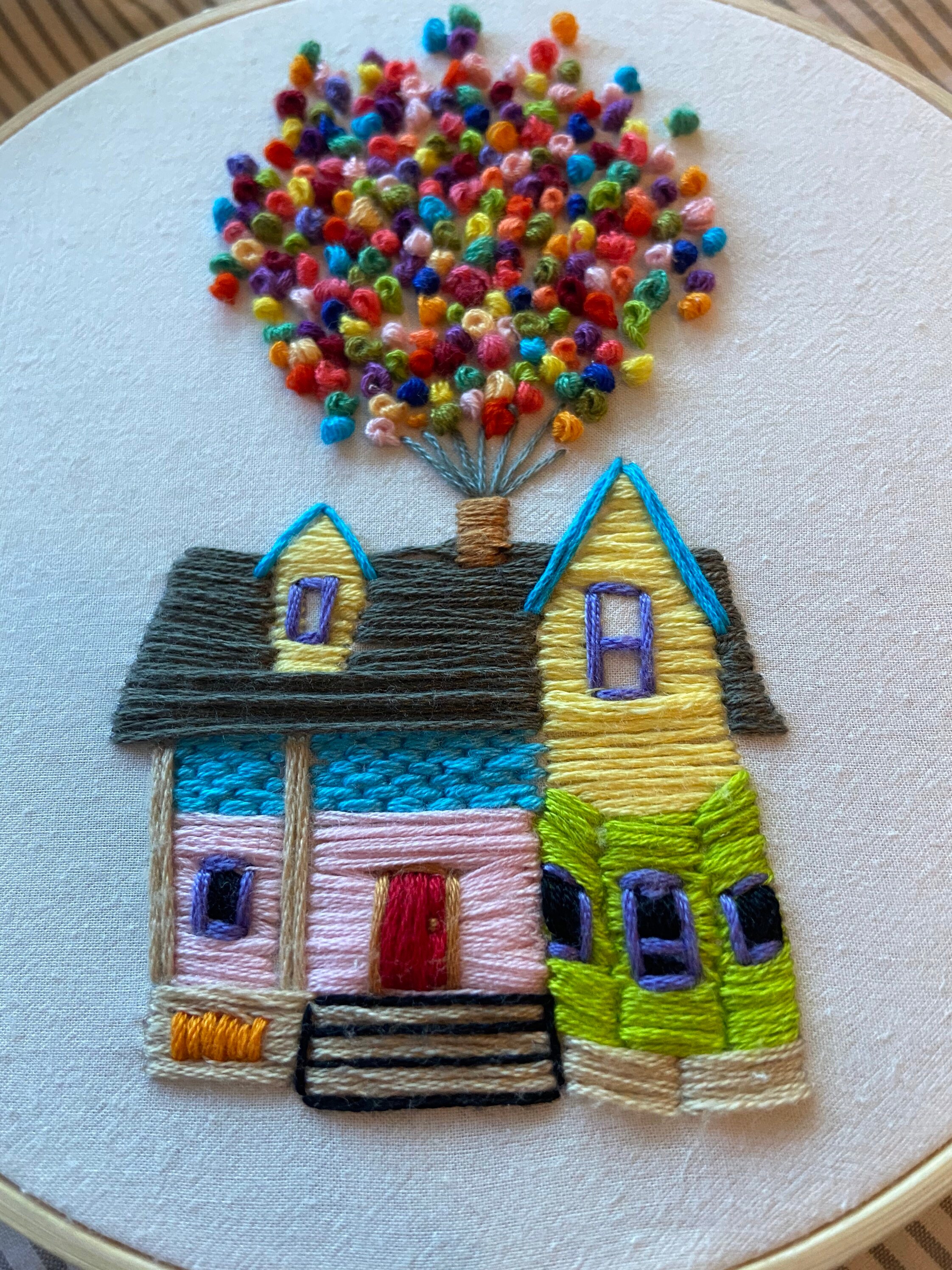 Up House Embroidery | Etsy