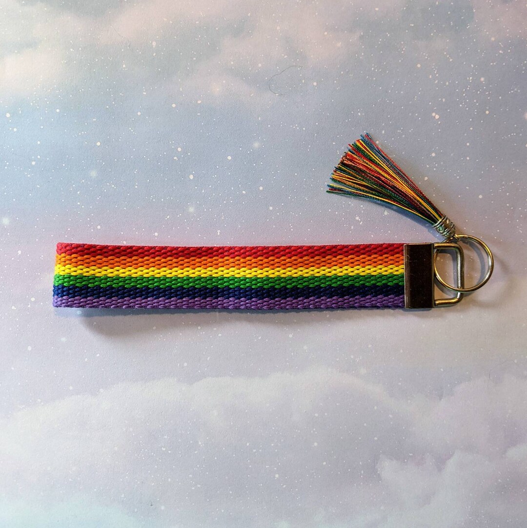 LGBTQ Pride Keychain Wrist Strap - Etsy New Zealand