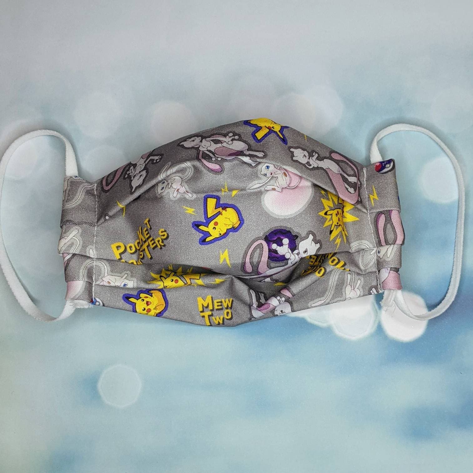 Mewtwo & Mew Pokemon 1 Handmade Cotton Mask 2 PM 2.5 - Etsy