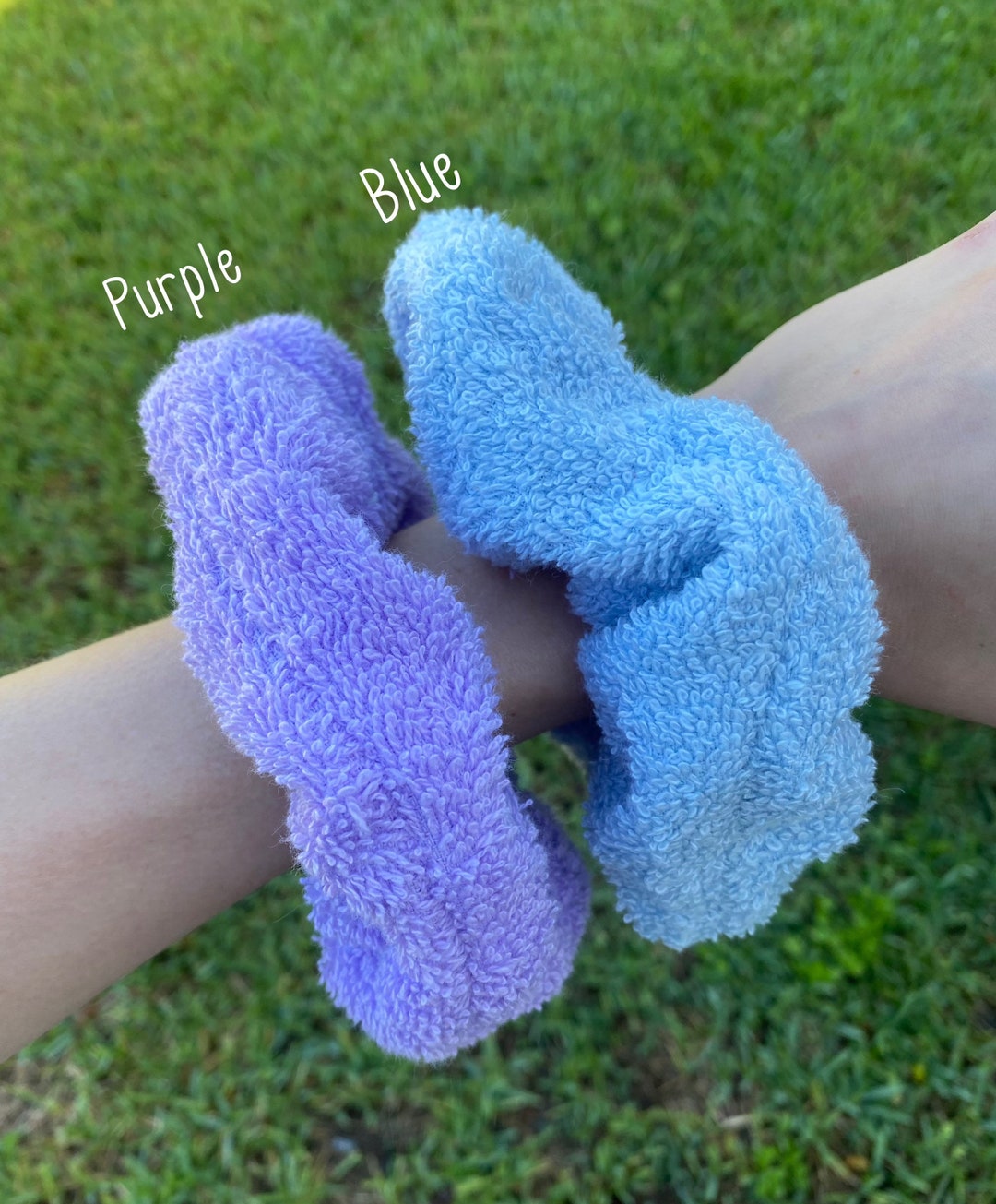 After Bath Scrunchie, Towel, Terry Cloth, Soft Stretchy, Oversized Hair ...