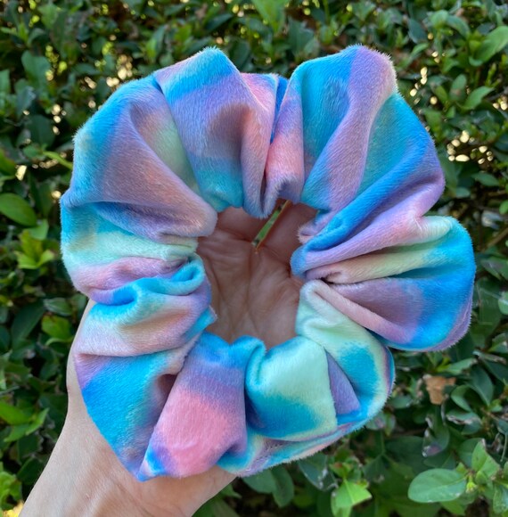 Soft and Minky Scrunchies Pastel Tie Dye Scrunchie Spring - Etsy