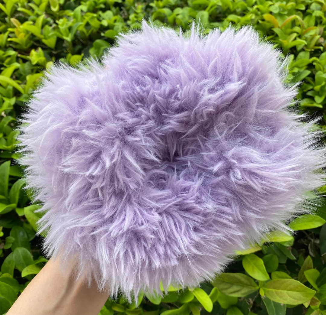 XL Super Fluffy Scrunchies Pink Faux Fur Scrunchies Festival - Etsy
