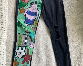 Spongebob Birthday Jeans - Etsy