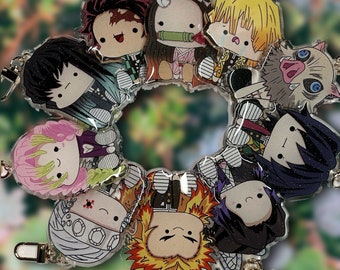 Anime Demon Kawaii Acrylic Keychains | Perfect for Gifts, Couples ...