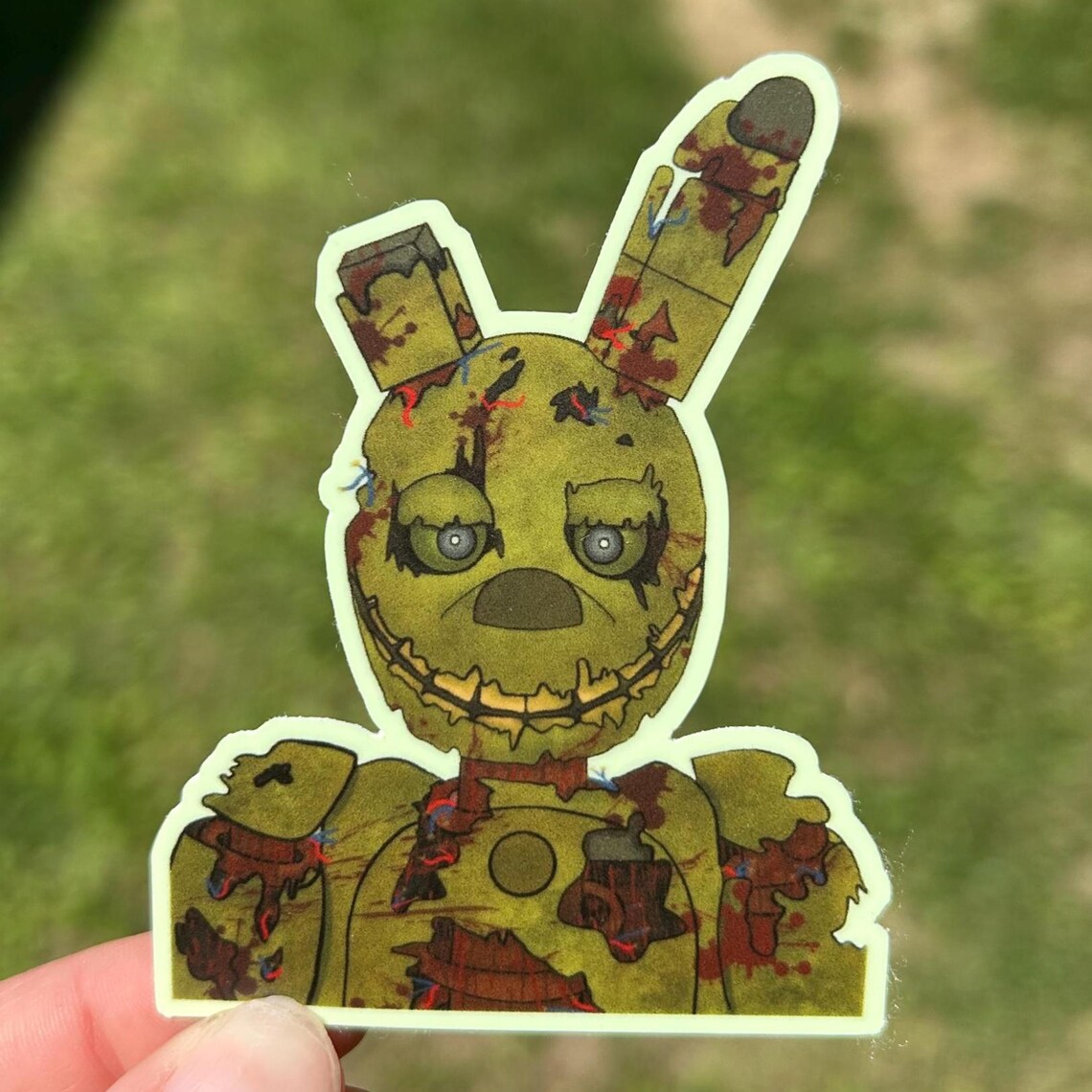 Springtrap Glow in the Dark Sticker - Etsy