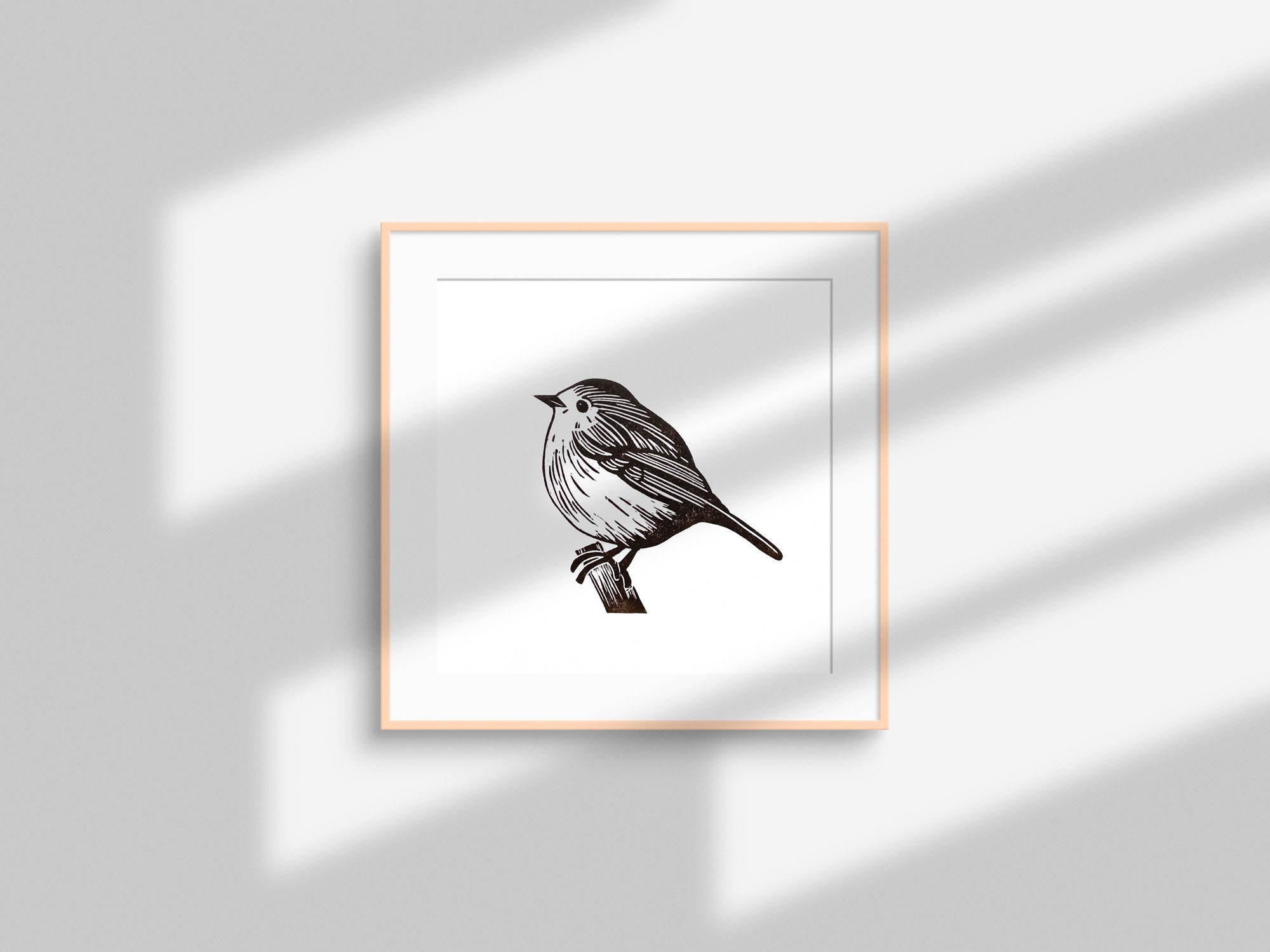 Robin Linocut Art Print Original Linocut Nature Print - Etsy