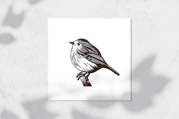 Robin Linocut Art Print Original Linocut Nature Print - Etsy