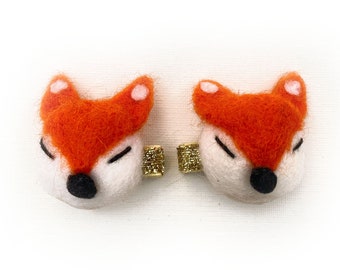 Fox Hair Clips - Etsy