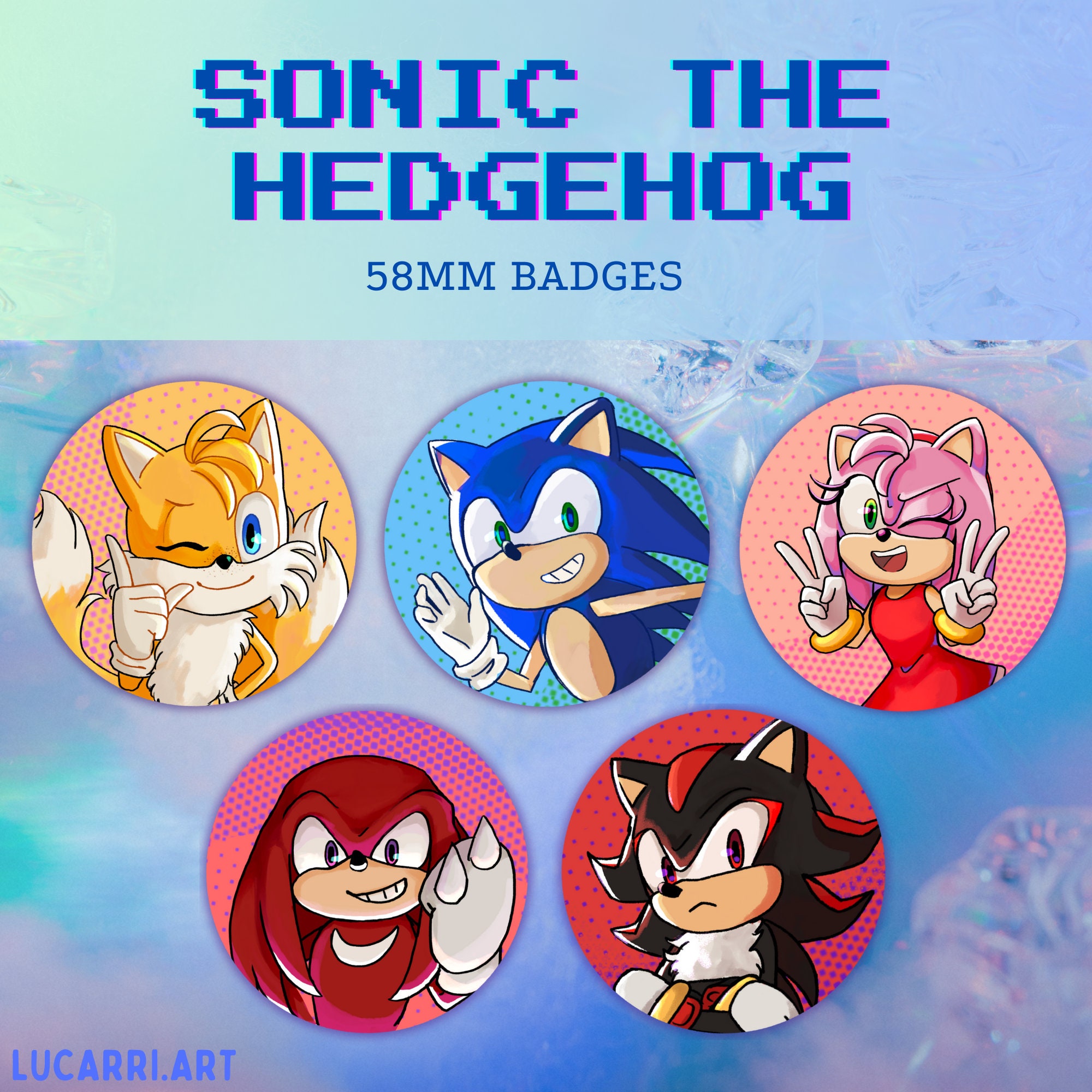 Sonic the Hedgehog 58mm Badges - Etsy UK
