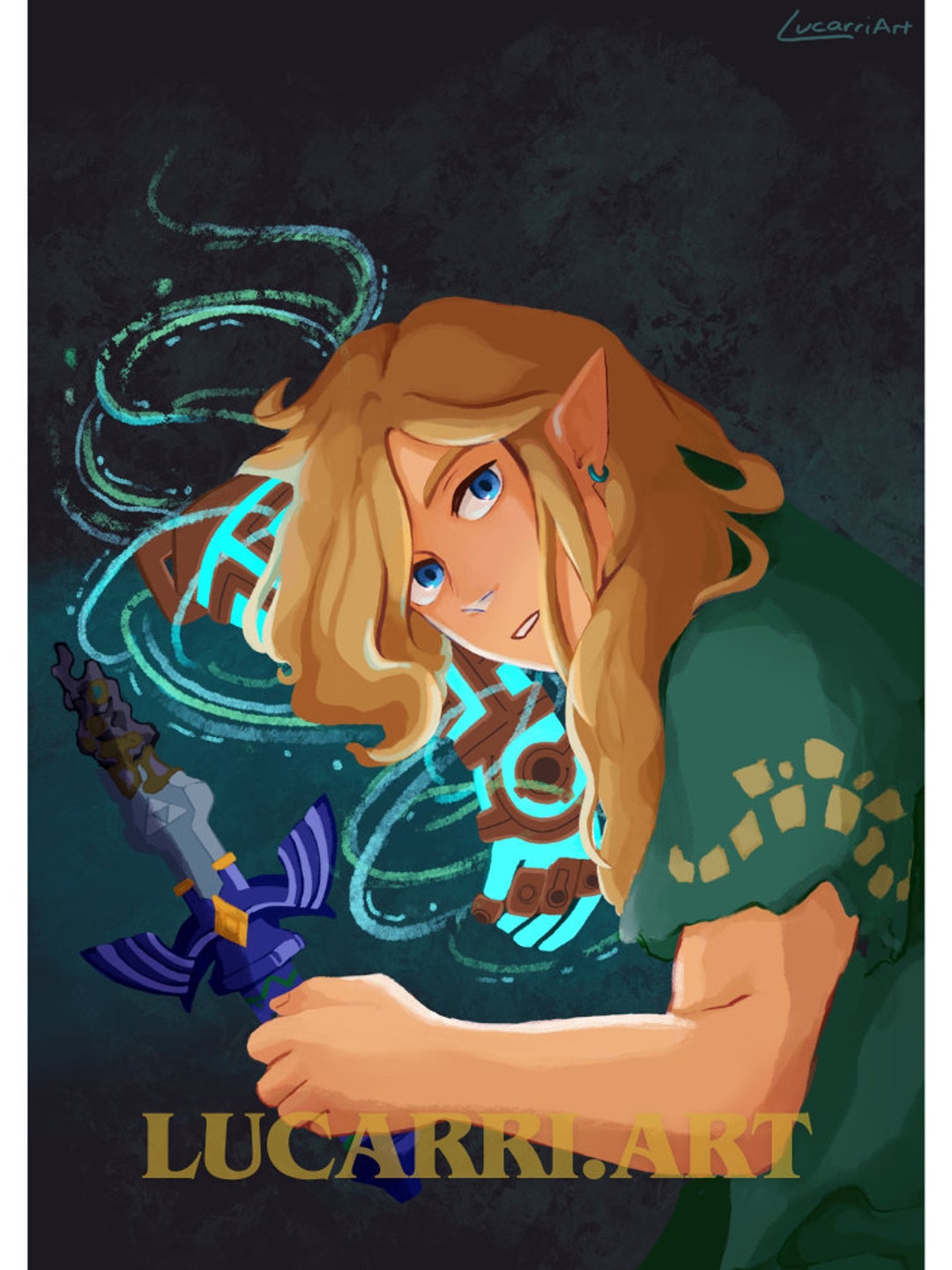 TLOZ: TOTK Link Art Print - Etsy