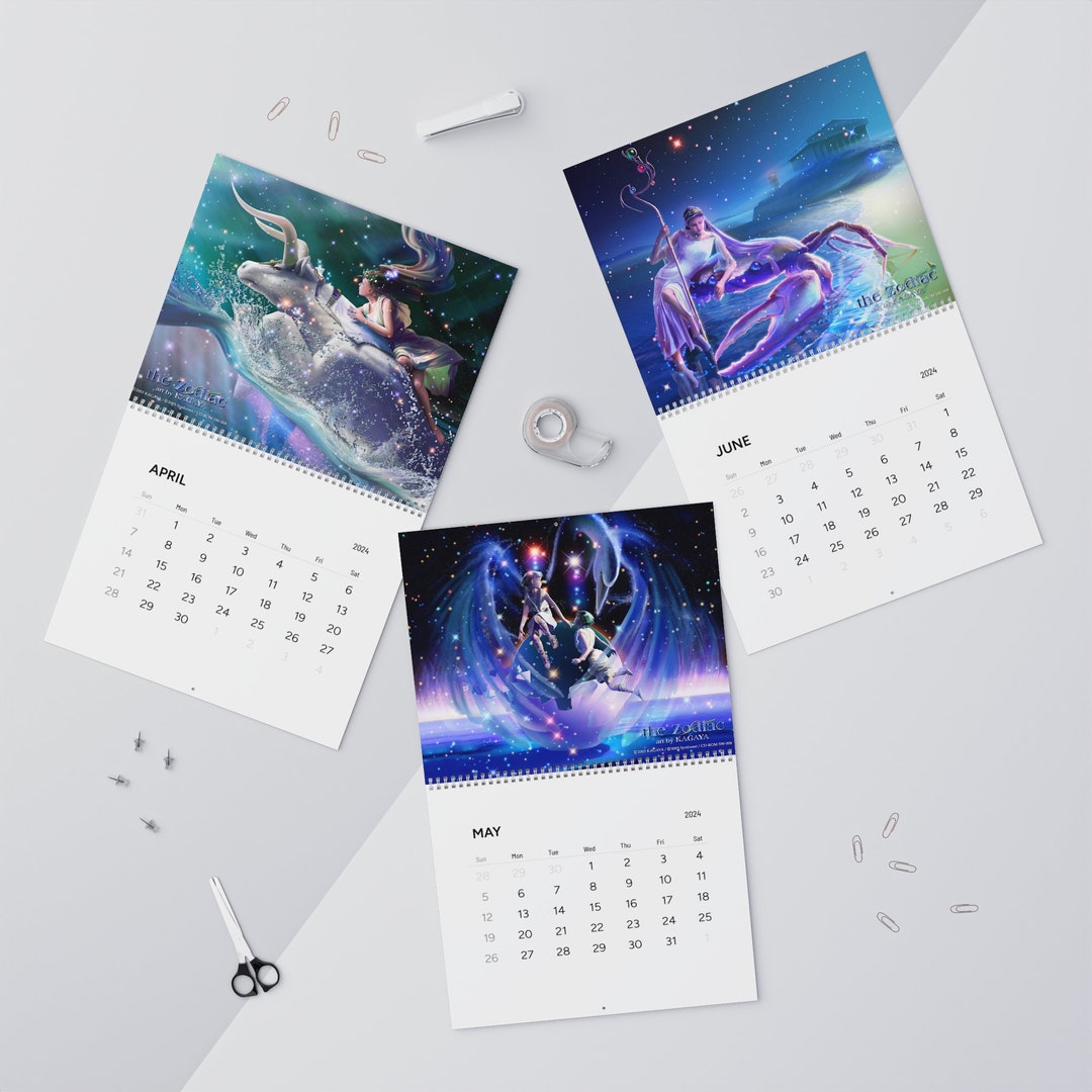 Wall Calendars 2024 Signs of the Zodiac - Etsy