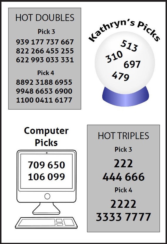Monthly Brochure Usa uk lottery Predictor Pick3 pick4 and More Edition FEBRUARY 2025 All Lottery States of the United States and Uk Etsy