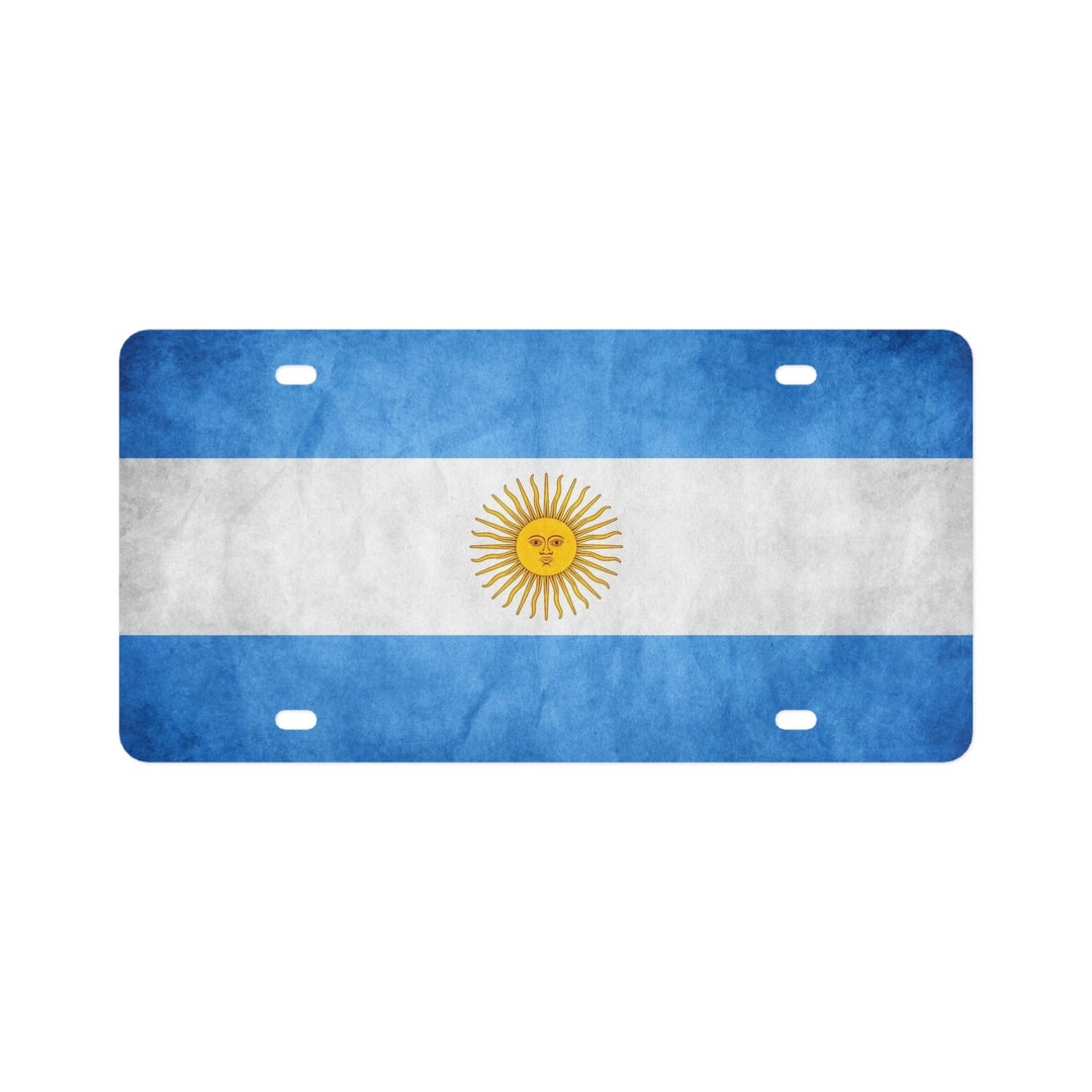 License Plate - ARGENTINA FLAG - Etsy