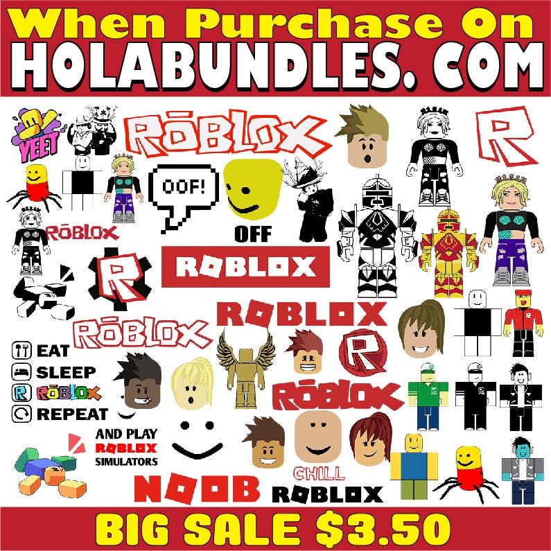 Roblox Bundle Svg, Roblox Svg Bundle, Roblox Font, Roblox Svg, Roblox ...