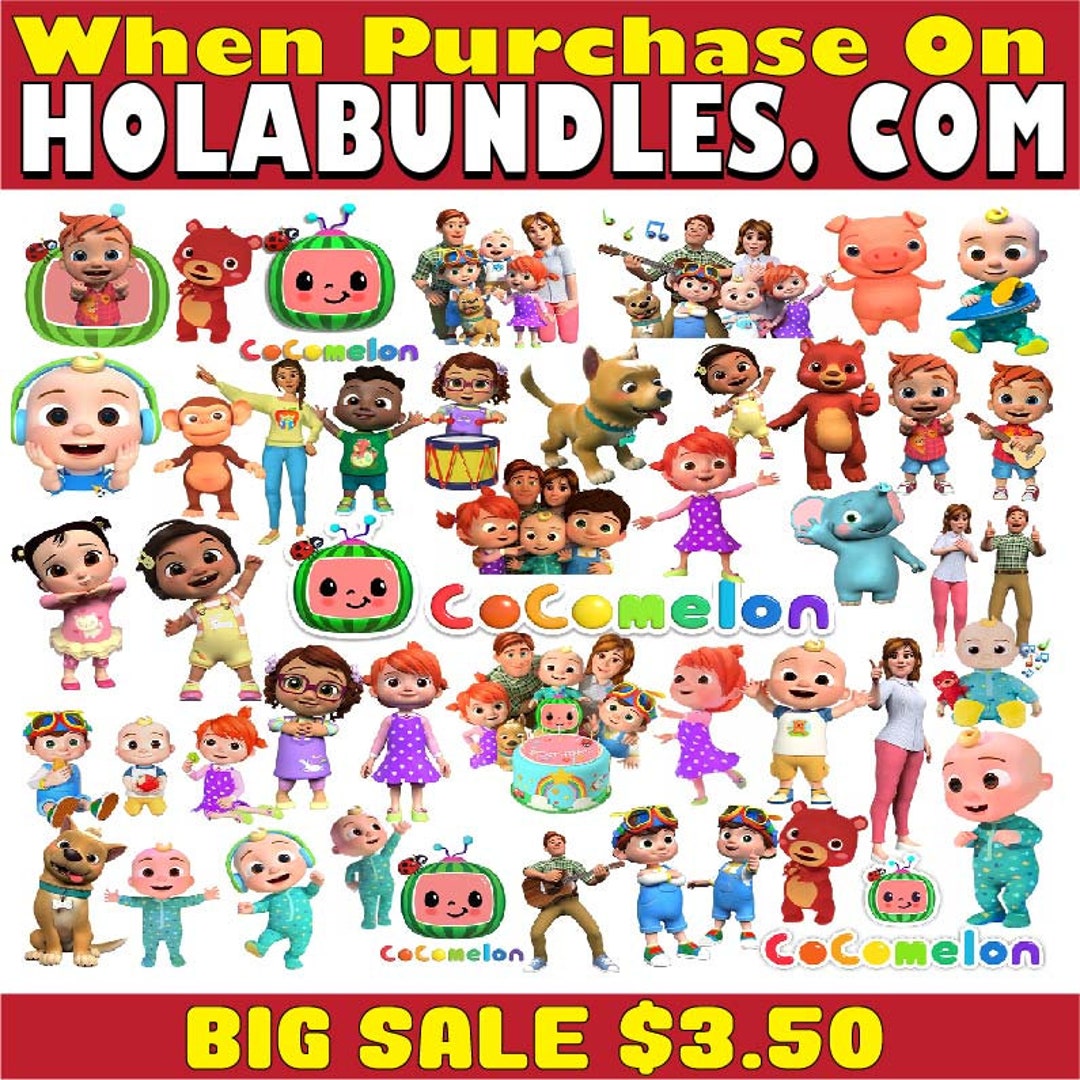 Cocomelon Bundle Svg, Coco-melon Birthday, Svg Png Eps Jay Jay Svg ...