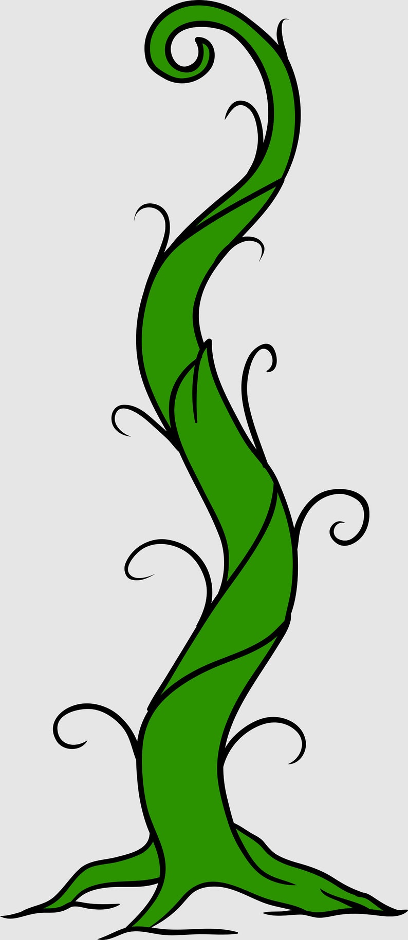 Beanstalk Vector SET - Cricut Compatible - Etsy