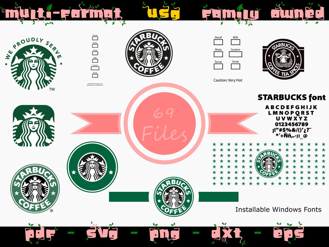 69 Files Starbucks Logo With Font and Extras in Several Formats Eps Png ...