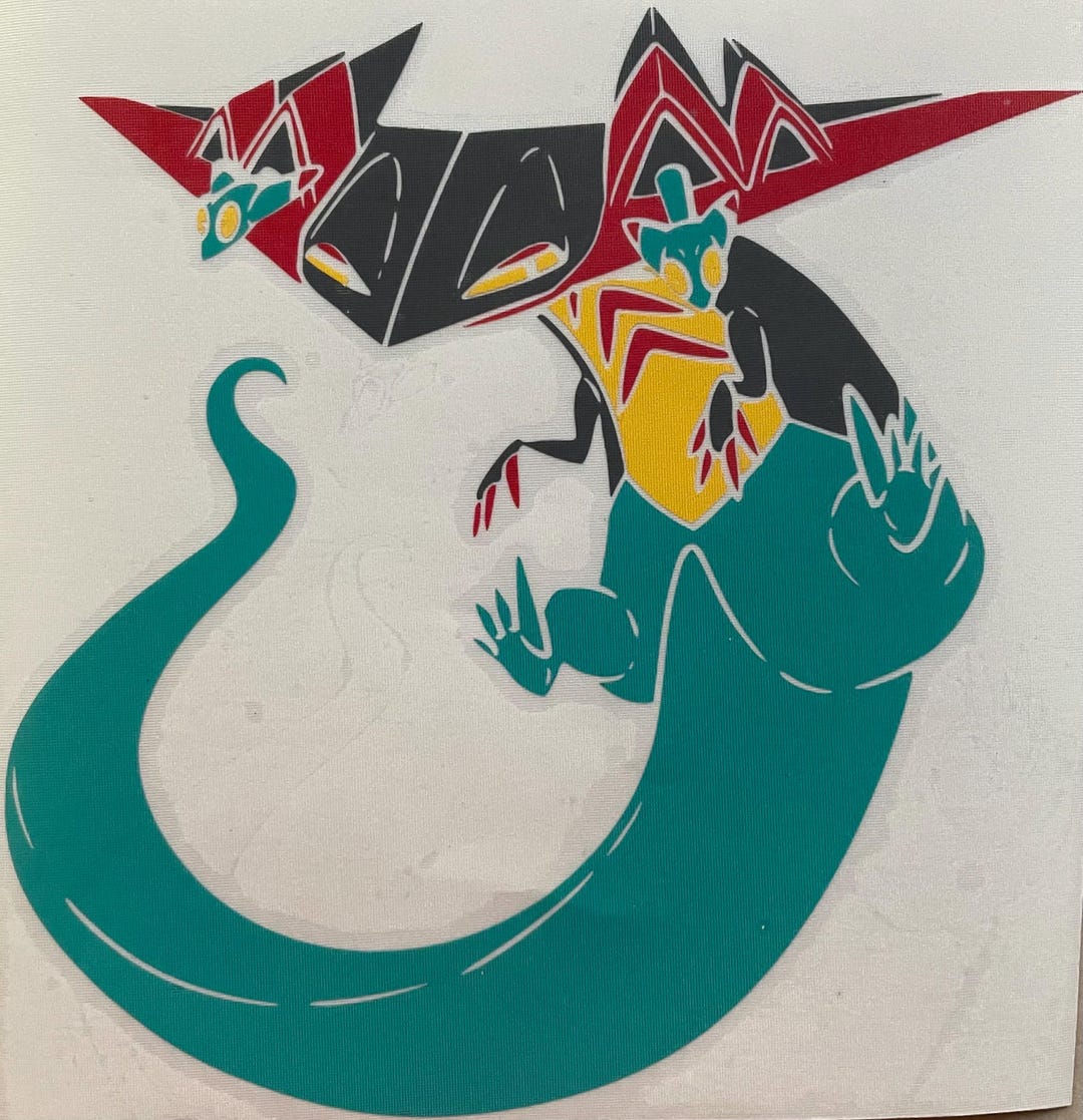 8” Poke Dragon Pult Vinyl Decal - Etsy